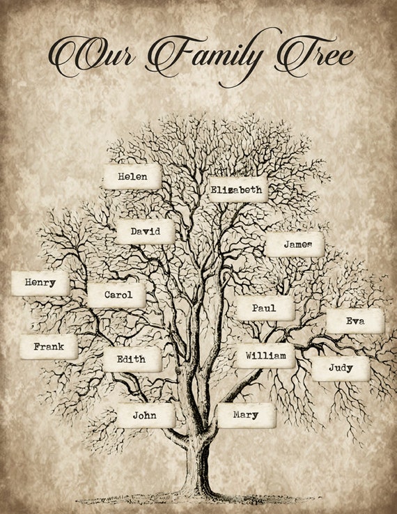 Sierra Generations Family Tree Downloadable Template - radarmust