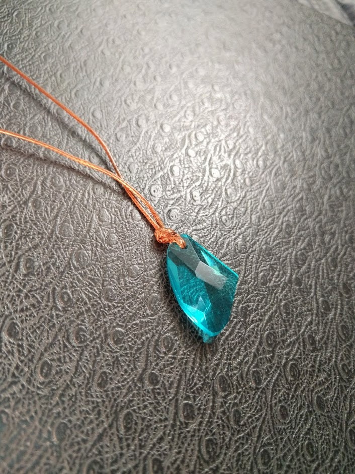 H2O just add water mermaid necklace Blue Crystal