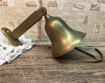 Items similar to ON SALE Antique Victorian Lady Brass Dinner Bell ...