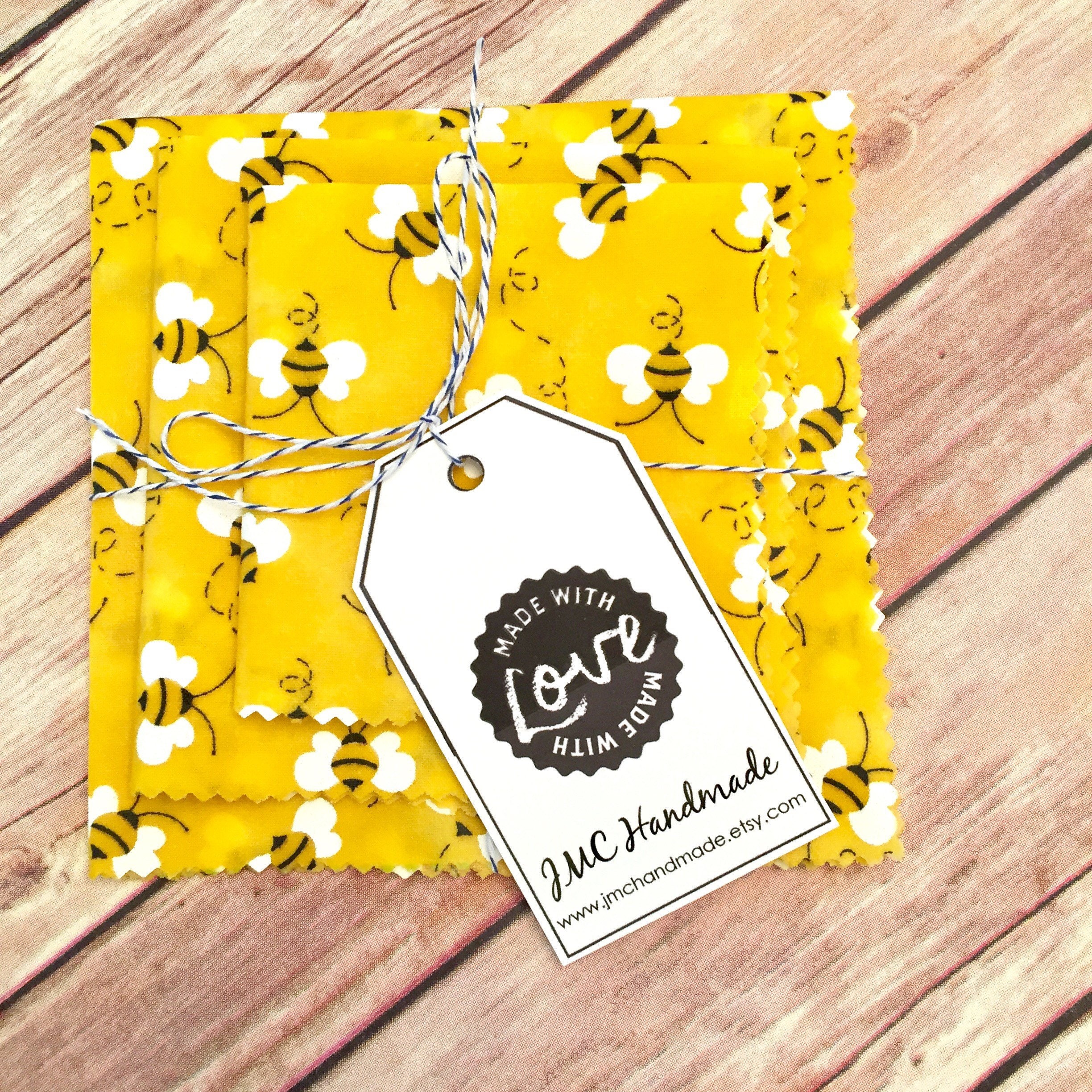 Reusable Food Wrappers Unplastic Wrap Beeswax Food Wraps