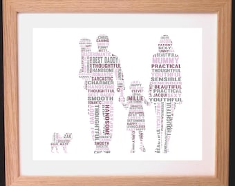 Family word art | Etsy