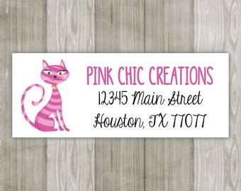 Cat address labels | Etsy