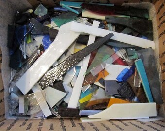 Stained glass scrap | Etsy