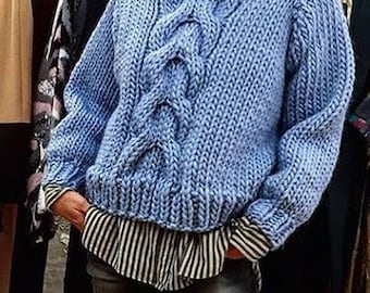 Hand knit sweater | Etsy