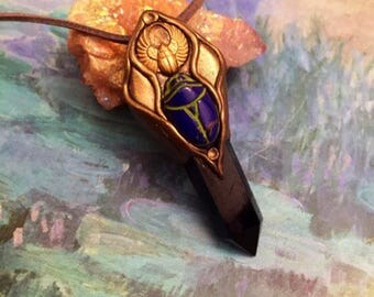 Scarab necklace | Etsy