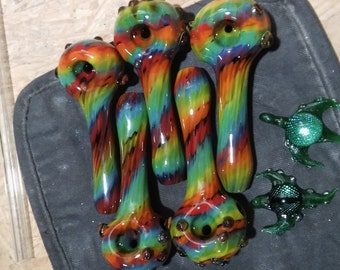 Rainbow glass pipes | Etsy