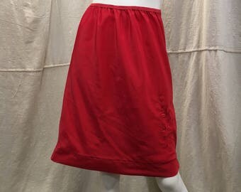 Red half slip | Etsy