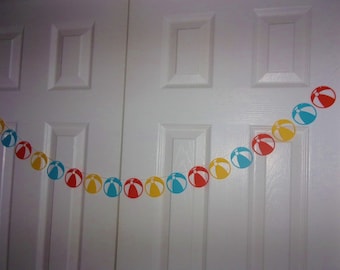 Beach ball banner | Etsy