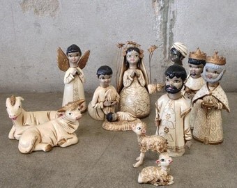 Ceramic nativity set | Etsy