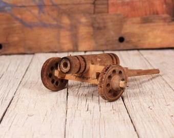 Vintage toy cannon | Etsy