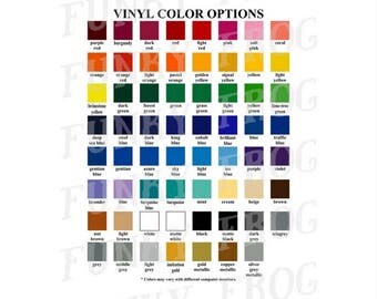 Color chart sample | Etsy