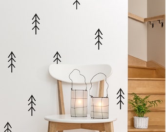 Pine tree decals | Etsy