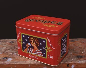 Vintage recipe box | Etsy