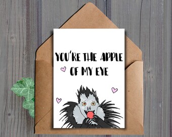 Anime birthday card | Etsy