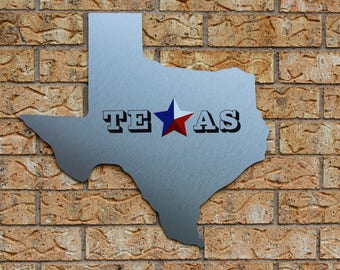 Metal texas flag | Etsy
