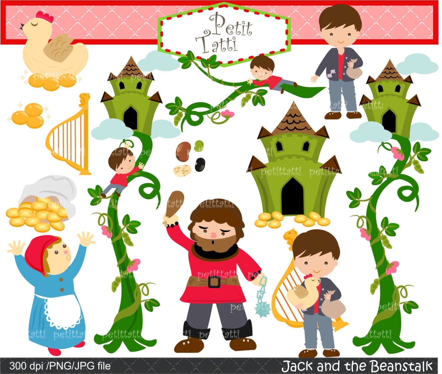 SUR Vente Jack Et Le Haricot Magique Digital Clipart Les SUR Vente Jack Et Le Haricot Magique Digital Clipart Les