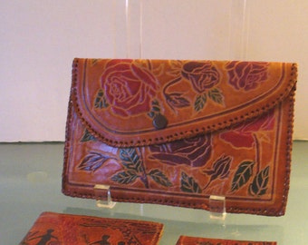 Vintage Tooled Leather Wallet