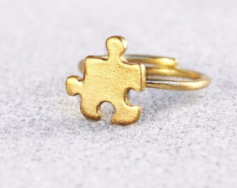 Womens puzzle ring | Etsy