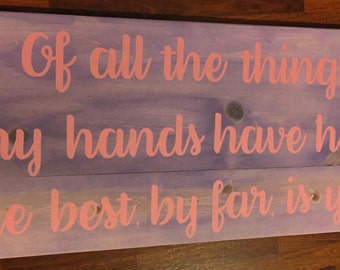 Hand held sign | Etsy
