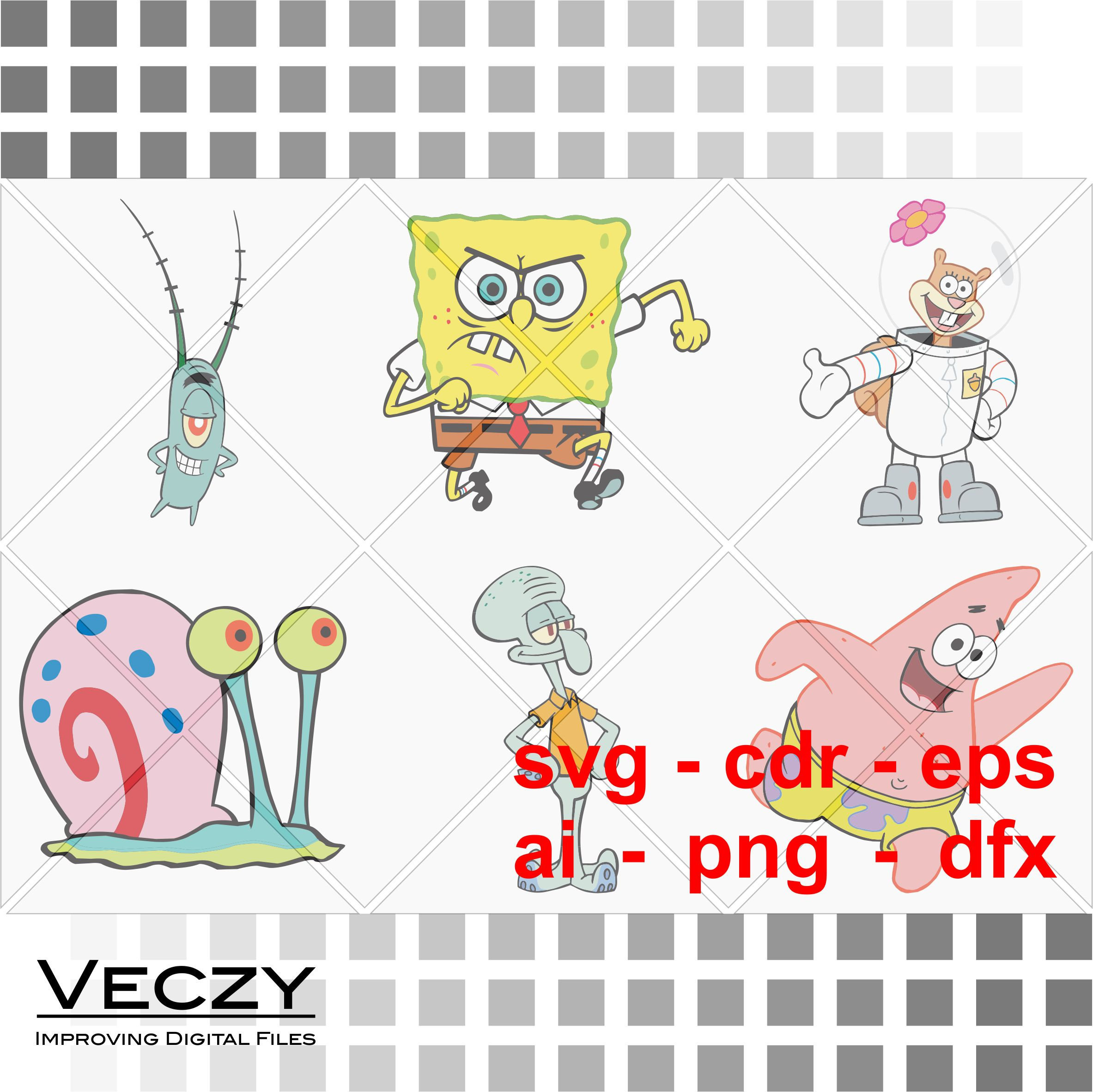 Spongebob svg SpongeBob Squarepants svg Spongebob Clipart