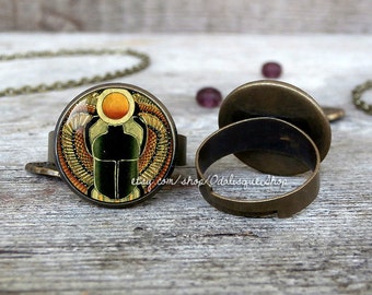 Scarab ring | Etsy