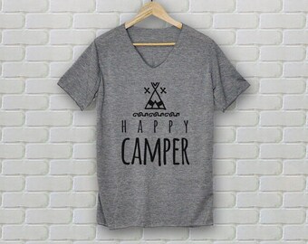 Happy camper shirt | Etsy