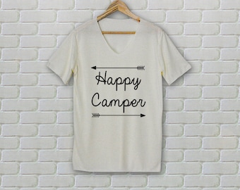 Happy camper shirt | Etsy