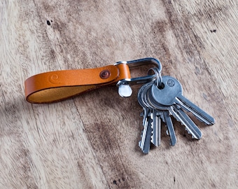 Leather key fob | Etsy