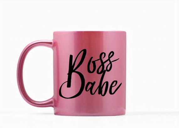 Boss Babe Mug Boss Babe Coffee Mug Boss Babe Tea Mug Pink