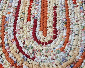 Oval rag rug | Etsy