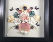 Unique Handcrafted shell art for home decor by Treasuresofmermaids