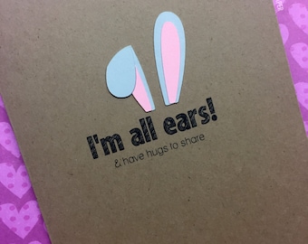 Bunny pun card | Etsy