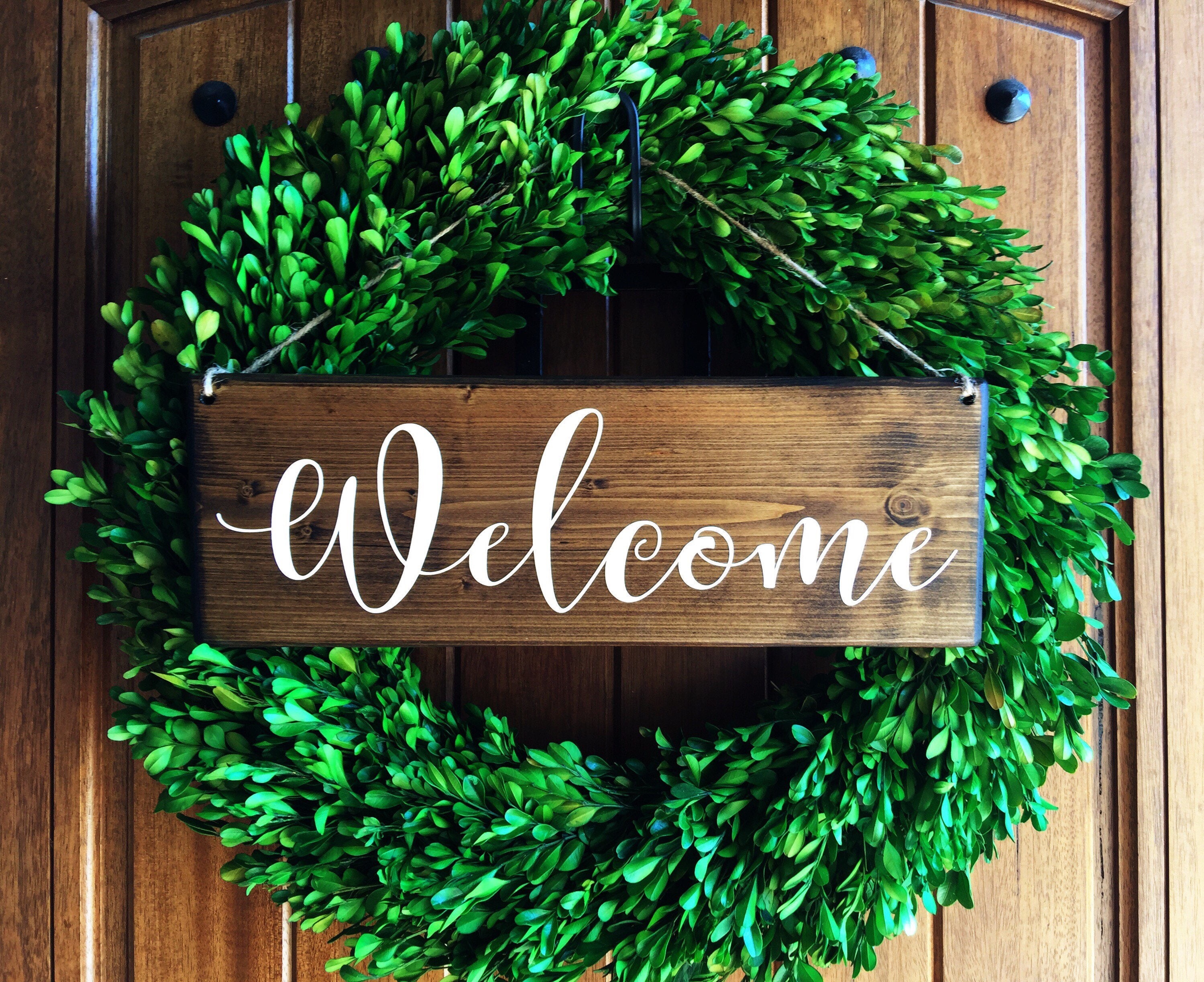 Welcome Sign Welcome Door Sign Front Door Sign