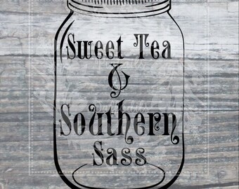Sweet tea svg | Etsy