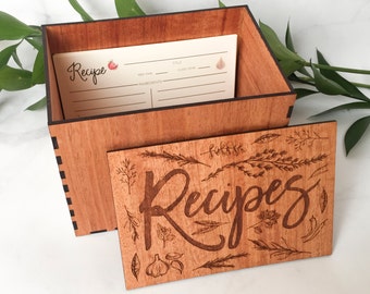 4x6 recipe box | Etsy