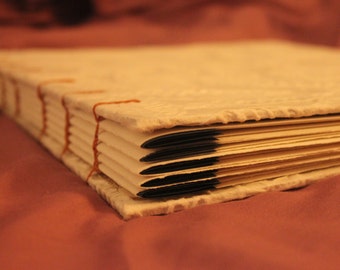 Items similar to hello blank journal ... off white on Etsy