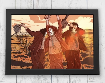 Leatherface drawing | Etsy