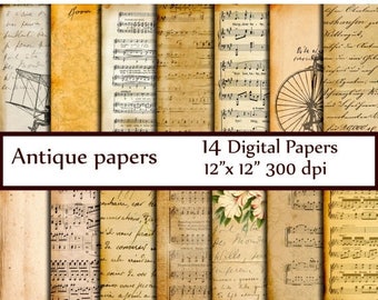 Vintage music paper | Etsy