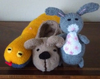 Animal slippers | Etsy