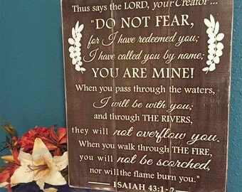 Isaiah wooden sign | Etsy