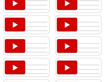 Youtube play button | Etsy