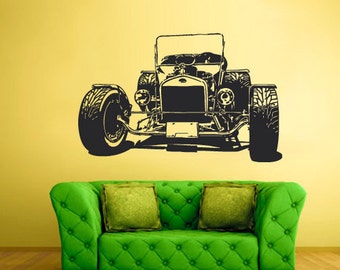 Hot rod wall decals | Etsy