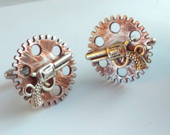 Steampunk cuff | Etsy