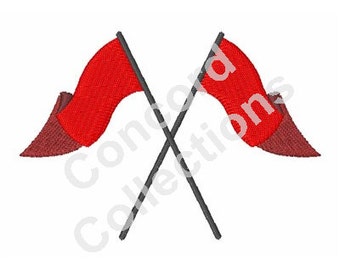 Color Guard Flags Embroidery Applique Design