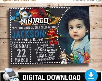Ninjago invite | Etsy