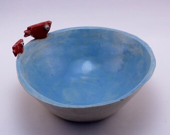 Ceramic fish bowl | Etsy