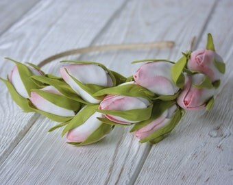 Flower hair wreath | Etsy