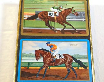 Vintage horse race | Etsy