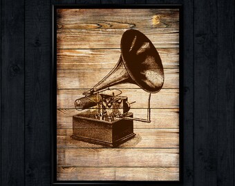Antique gramophone | Etsy