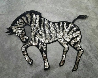 Zebra applique | Etsy
